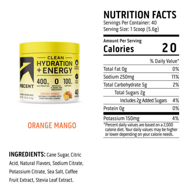 Clean Hydration + Energy | Ascent Protein | Ascent Protein Affiliate